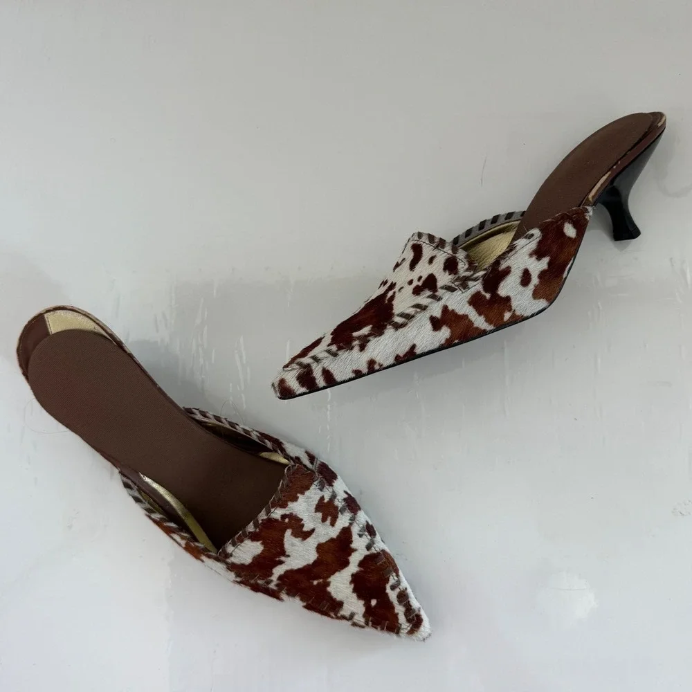 Gianni Bini | Shoes | Vintage 9s Gianni Bini Ponyhair Kitten Heels Size ...